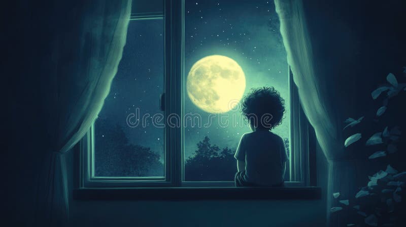 432 Child Moon Window Stock Photos - Free & Royalty-Free Stock Photos ...