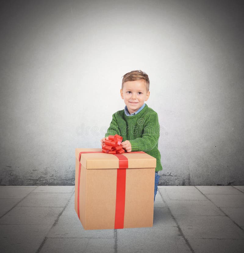 Child gift stock photo. Image of excited, child, christmas - 51950794