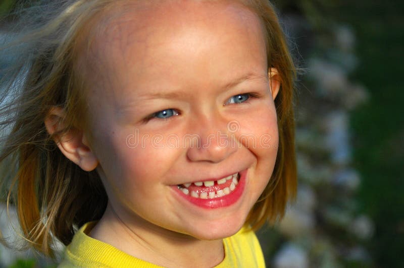 Child giggling stock photo. Image of caucasian, blond - 1576686