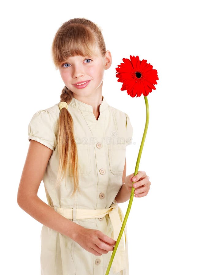Child giving flower. stock photo. Image of giving, cheerful - 18796092
