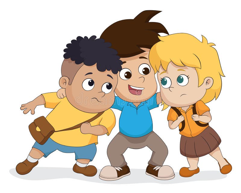 Animated Group Of Kids