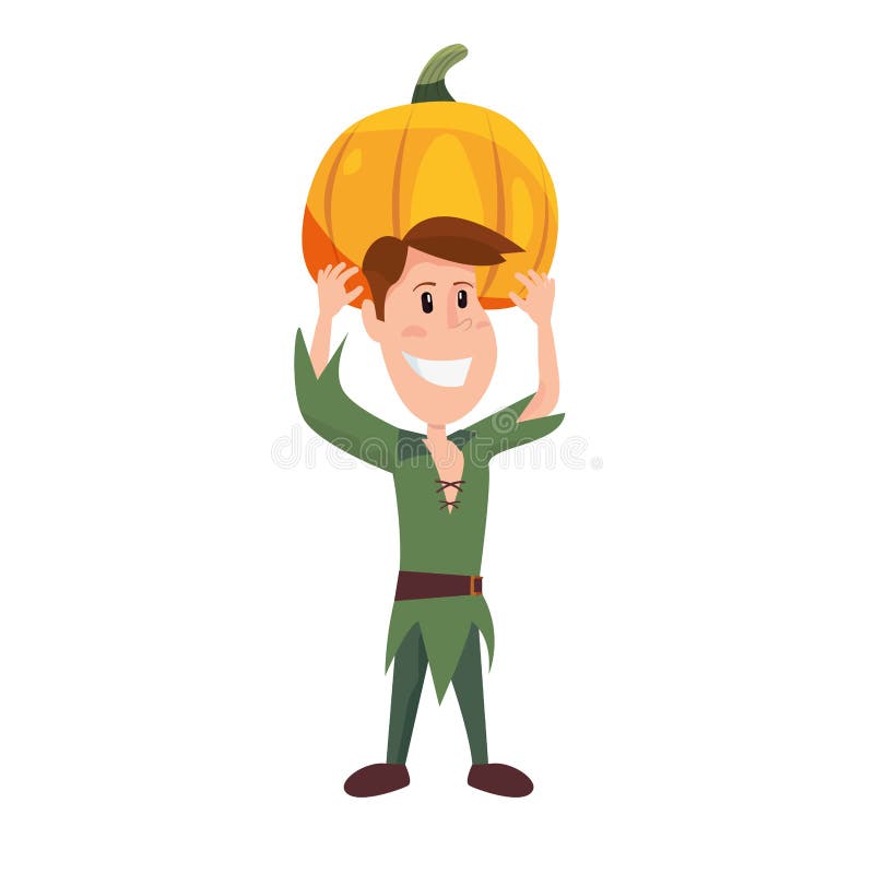 Child in Halloween Character Costume Stock Vector - Illustration of ...