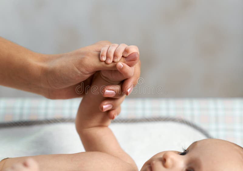 Child Hand Reflexively Grabs Stock Photo - Image of caucasian, little ...