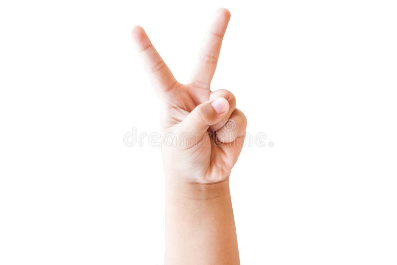Isolated Child Hand Shows the Number Two Stock Photo - Image of care ... Isolated Child Hand Shows the Number Two Stock Photo - Image of care ...