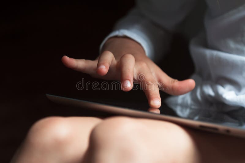 Child Hand Holding An Earth Toy Globe Stock Image - Image of protection ...