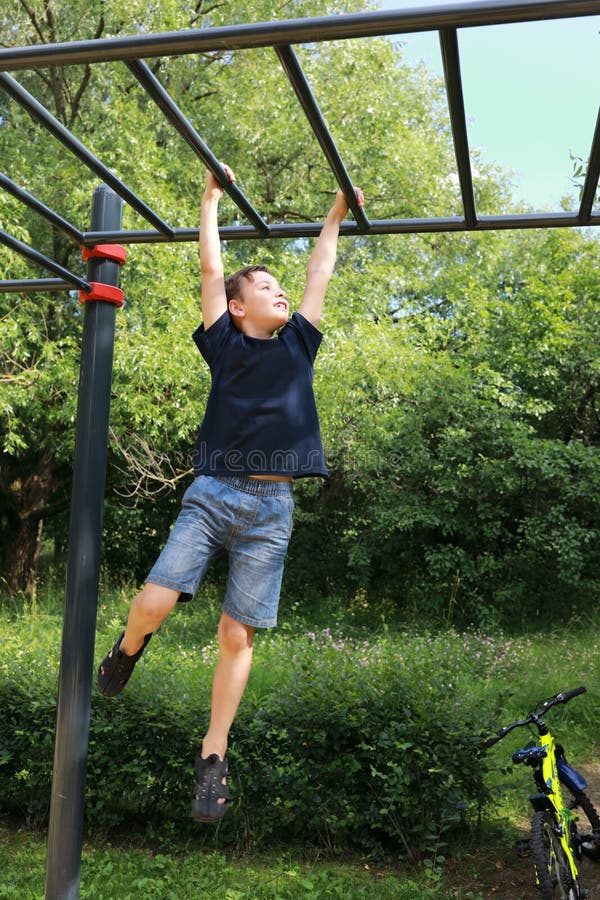 473 Child Hanging Horizontal Bar Stock Photos - Free & Royalty-Free ...