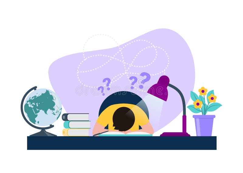 Difficult Homework Stock Illustrations – 384 Difficult Homework Stock ...