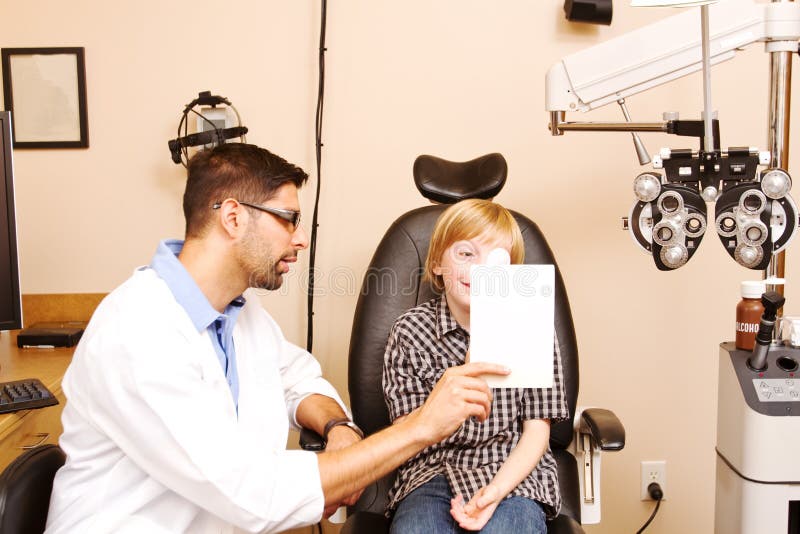 Child Having Eye Examination Stock Image - Image of vision, patient ...