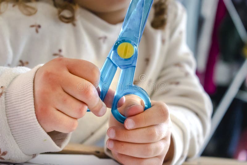 Child Having Fun with an Authentic Leisure Activity, Fine Motor Skills ...