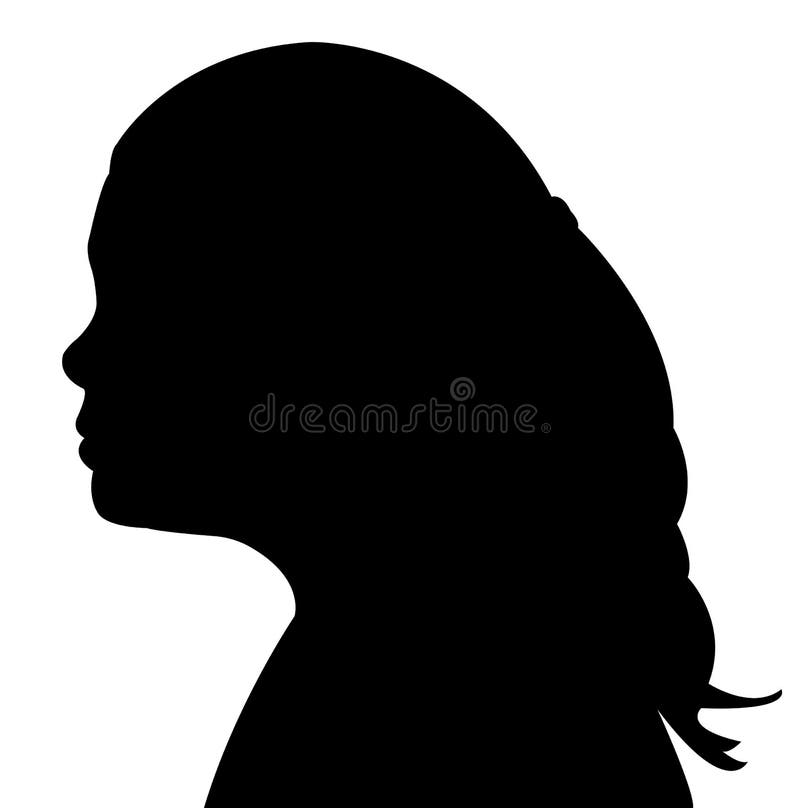 A Child Head Silhouette Vector Stock Vector - Illustration of icon ...