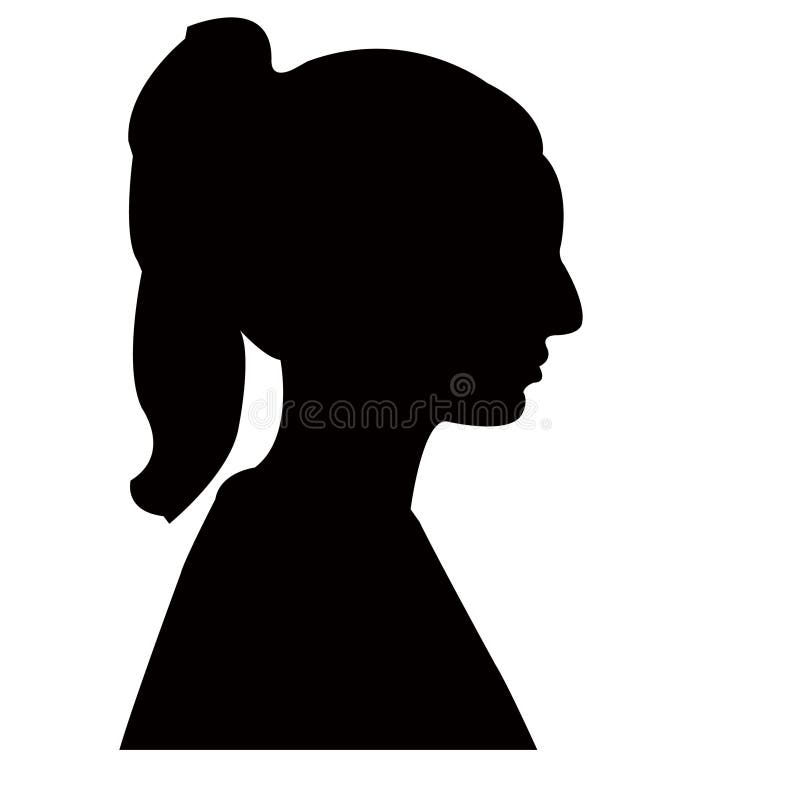 A Child Head Silhouette Vector Stock Vector - Illustration of outline ...
