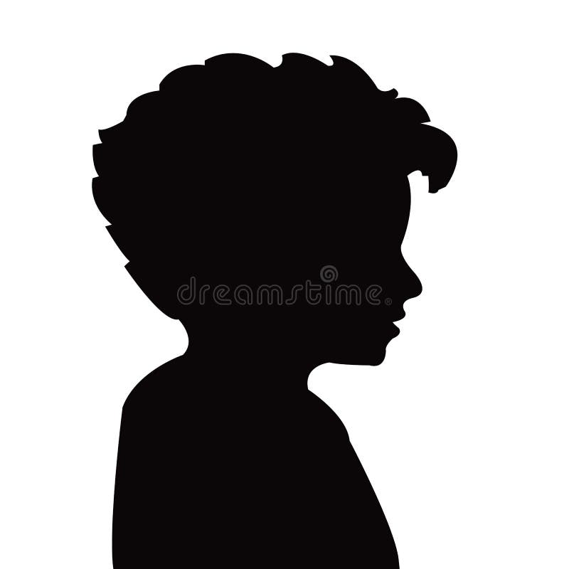 Child Head Silhouette Stock Illustrations – 18,422 Child Head ...