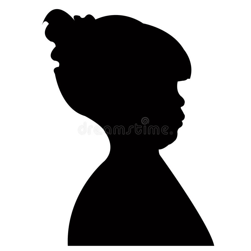A Child Head Silhouette Vector Stock Vector - Illustration of ...