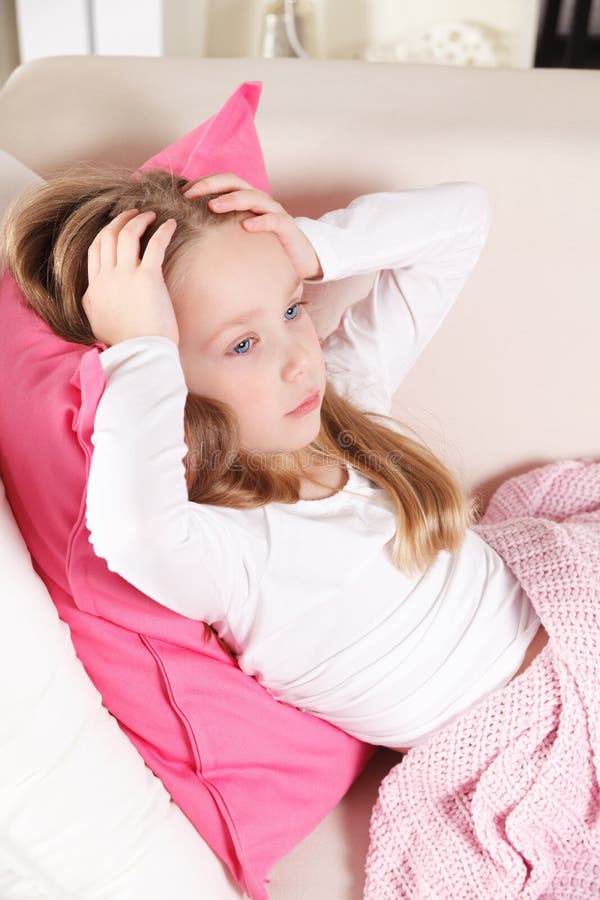 Child with headache stock photo. Image of headache, fevered - 49242374