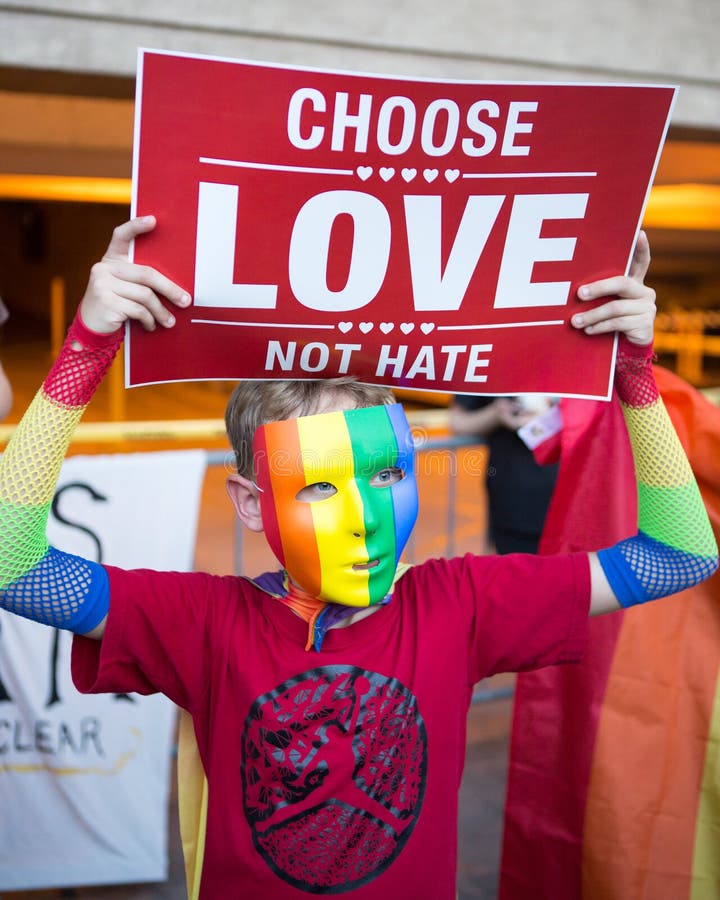 Child Holding Ant-Trump Choose Love Not Hate Sign with Mask Editorial ... Child Holding Ant-Trump Choose Love Not Hate Sign with Mask Editorial ...