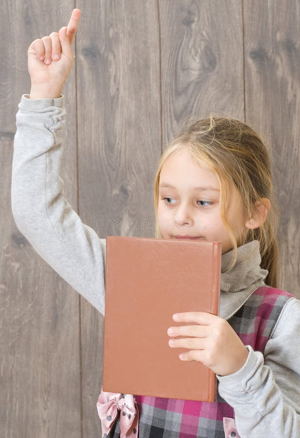 Child Holding a Book in His Hand Stock Photo - Image of little ...
