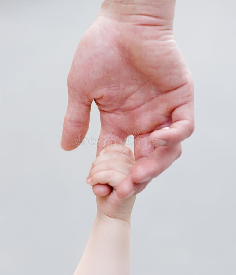 Child Holding Father S Hand Stock Image - Image of father, baby: 49193415