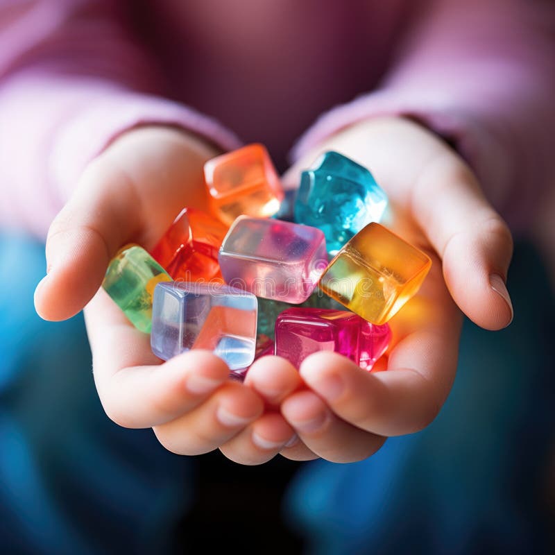 A Child Holding an Ice Cream Cone and a School Backpack with Penguin ...