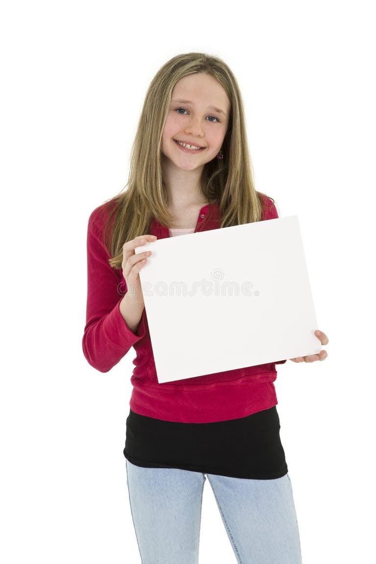 800 Preteen Girl Holding Sign Stock Photos - Free & Royalty-Free Stock ...