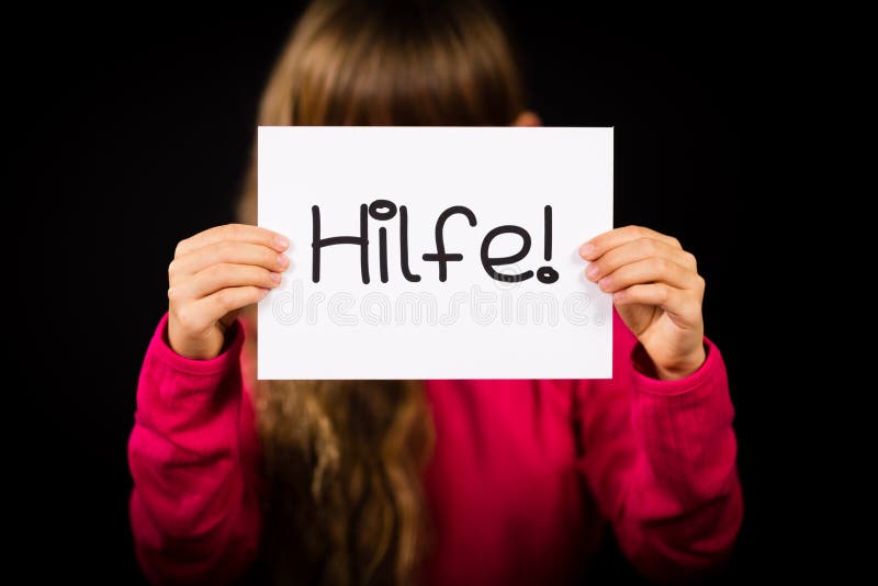 Hilfe german word for help stock image. Image of covid19 - 179215681