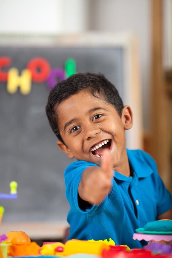 Child in Home School Setting Stock Photo - Image of school, kinder ...