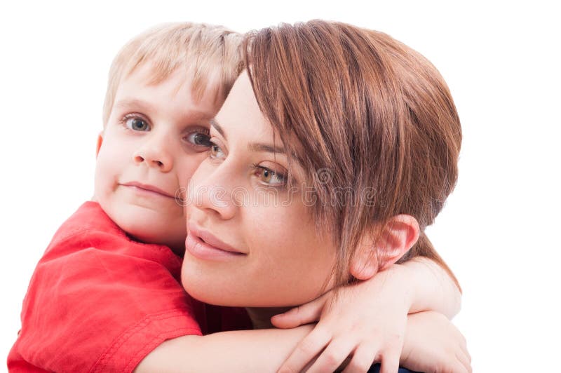 Child hugging his mother stock photo. Image of single - 56104272