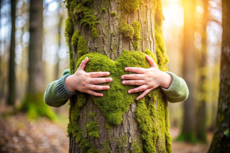 Child Hugging Tree Stock Illustrations – 334 Child Hugging Tree Stock ...