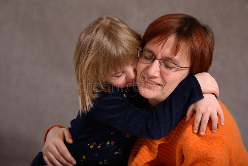 Child hugs mother stock image. Image of woman, hugging - 2121825