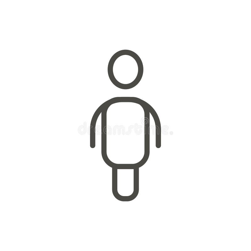 Child Icon Vector. Line Kid Symbol Stock Vector - Illustration of flat ...