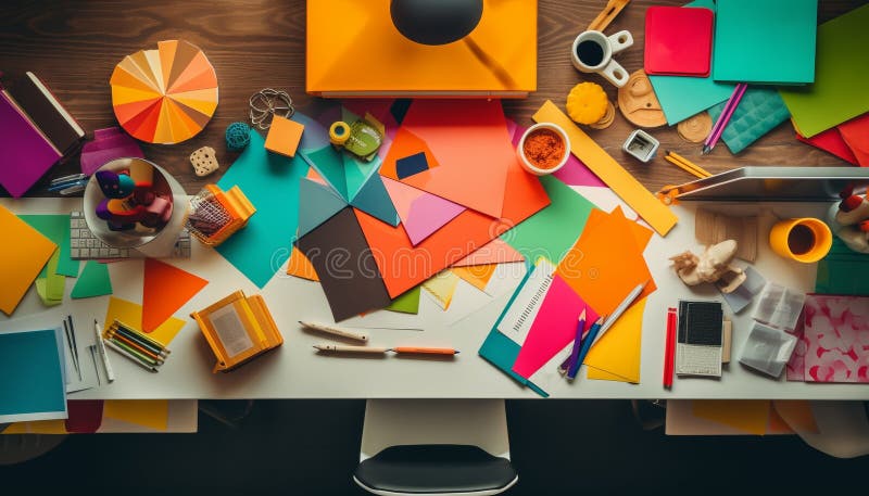 A Child Imagination Paints a Multi Colored Collection of Ideas ...