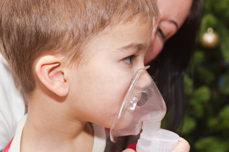 Child and inhaler stock photo. Image of male, asthmatic - 36748126