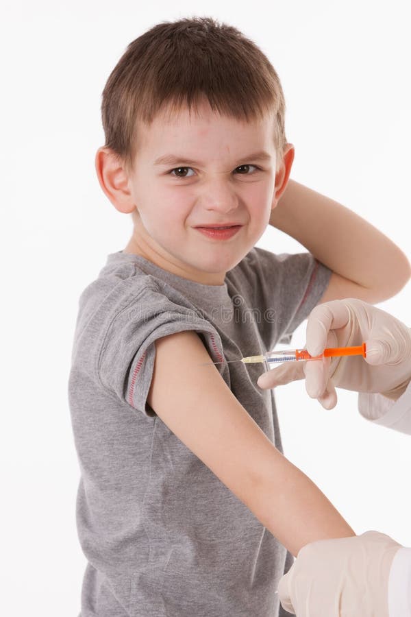 Child with injection stock photo. Image of infection - 66740142
