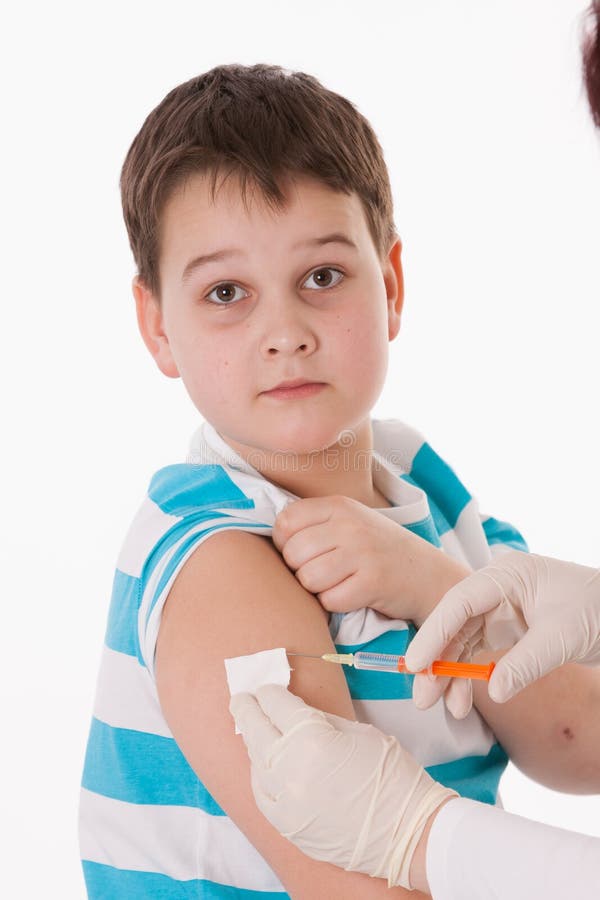 Child with injection stock image. Image of drug, clinic - 68091905