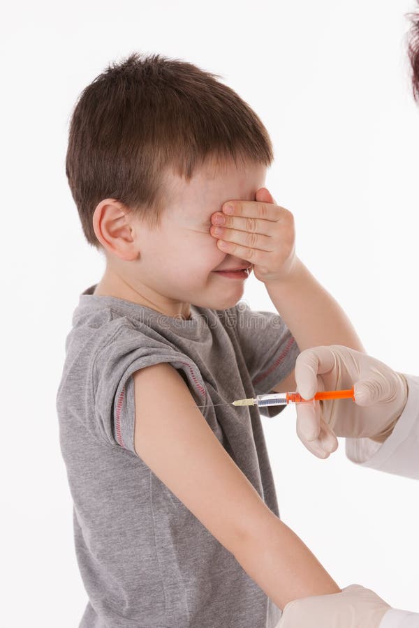Child with injection stock image. Image of child, little - 68091907