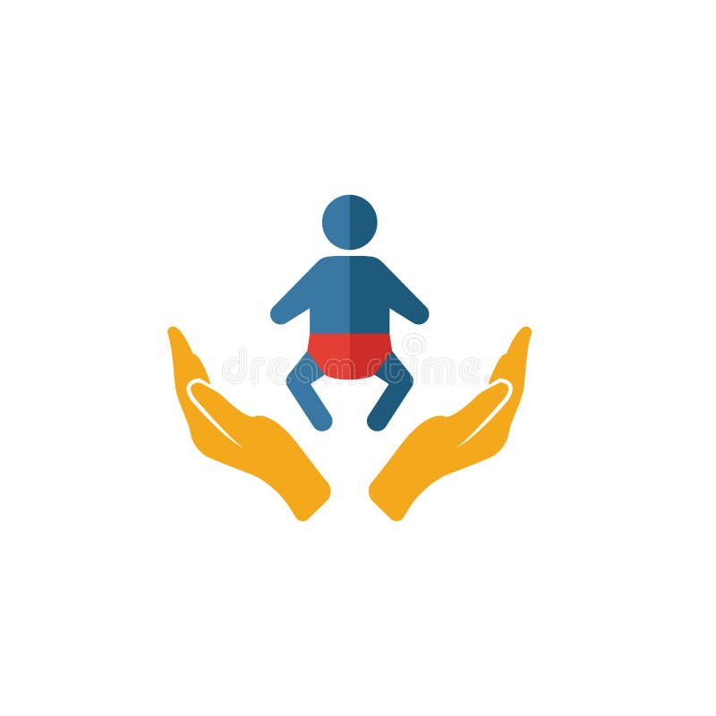 Child Insurance Icon. Colored Simple Elements from Insurance Collection ...
