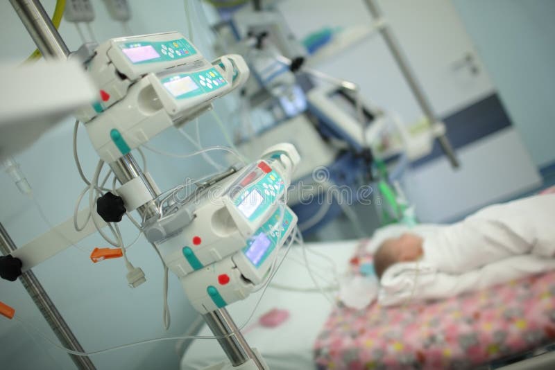 Child in the Intensive Care Unit Stock Image - Image of nicu, medicine ...