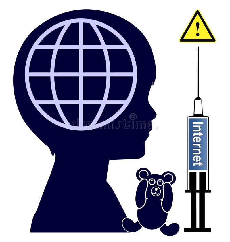 Kid Internet Addict Stock Illustrations – 233 Kid Internet Addict Stock ...