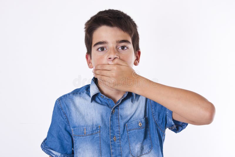 Hispanic Child Expressions of Sadness, Wondering and Dispair. Boy with ...