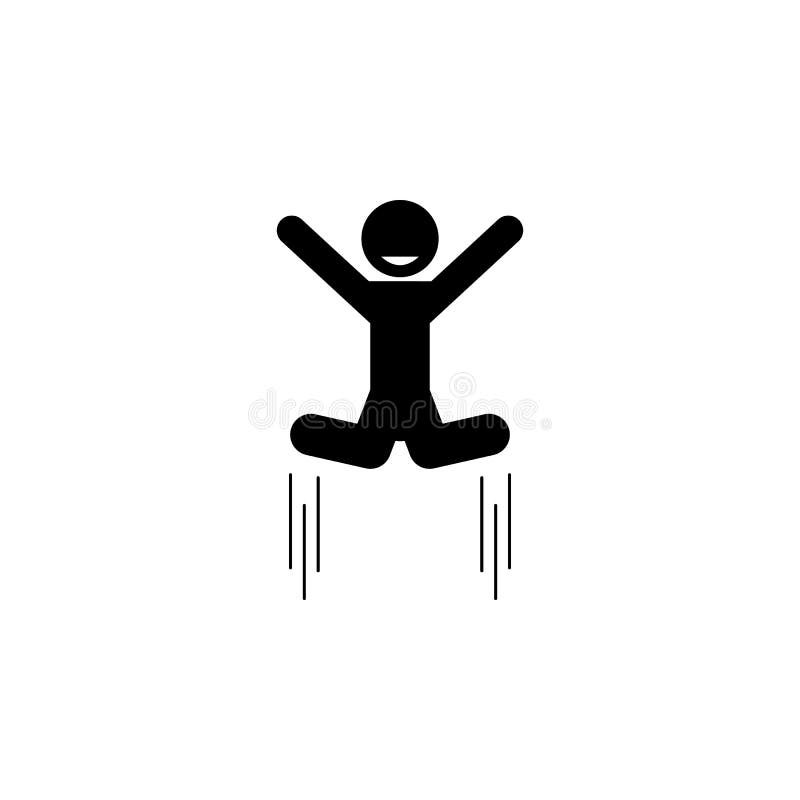 Jump, Man Icon. Element of Walking and Running People Icon for Mobile ...