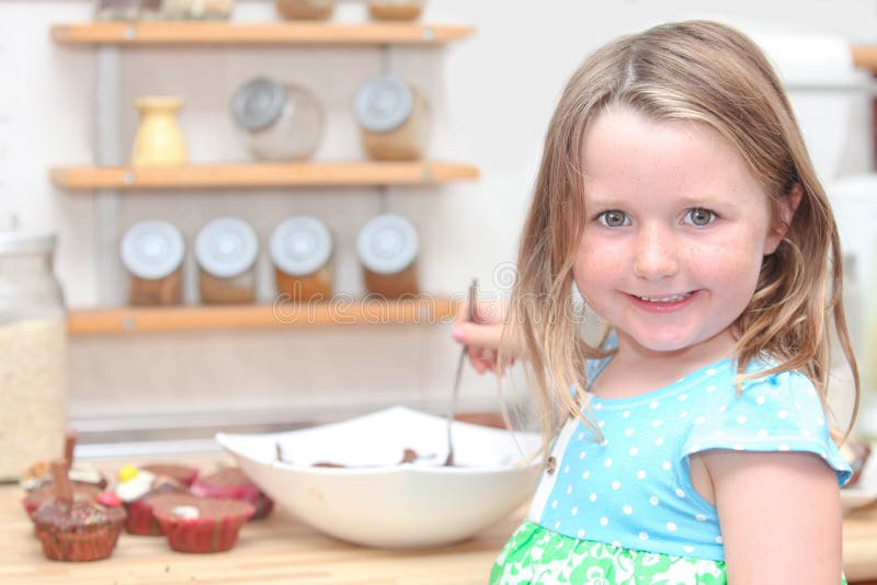 Child or kid cooking stock photo. Image of bowl, cupcakes - 20469314