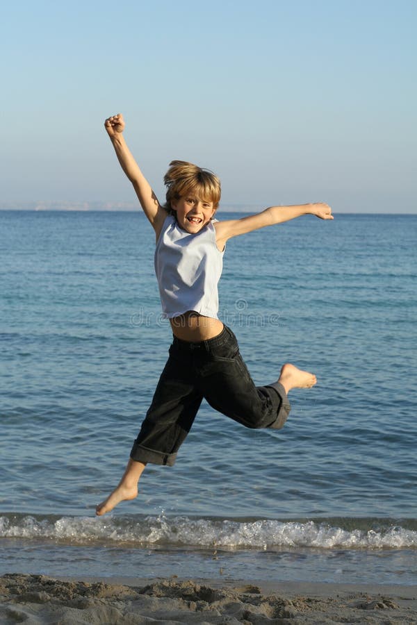 Child or kid jumping stock photo. Image of exercise, healthy - 501222
