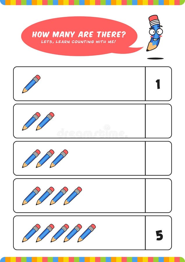 Preschool Counting Learn Worksheet Tracing Writing Number Activity ...