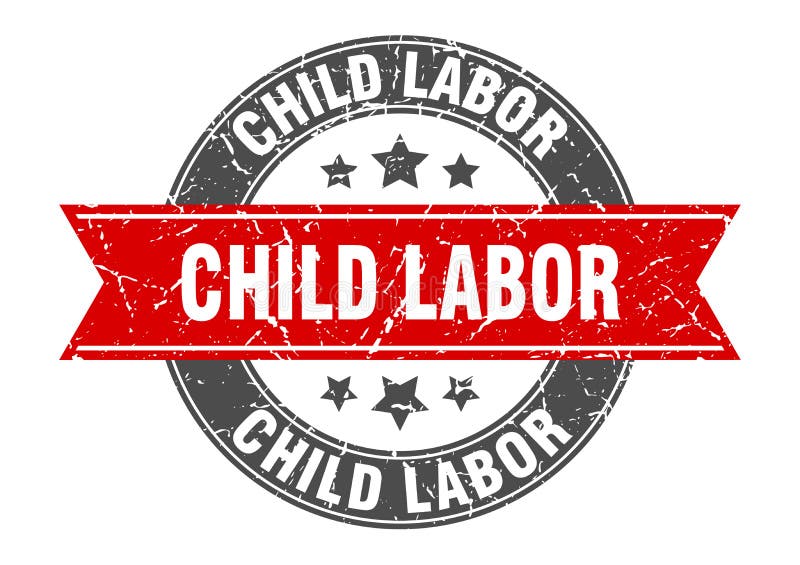 Child Labor Stamp Set. Child Labor Square Grunge Sign Stock Vector ...