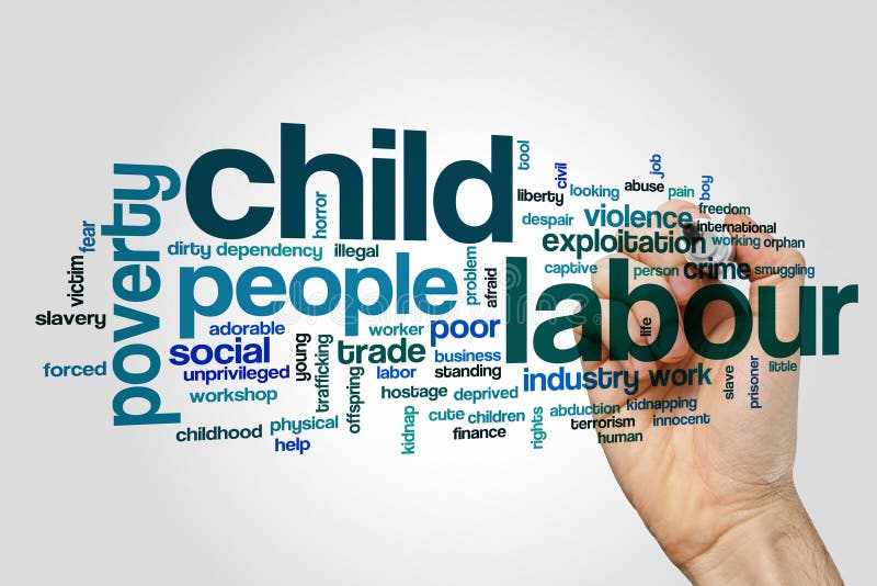 Child labour word cloud stock photo. Image of abuse, kidnap - 88379030