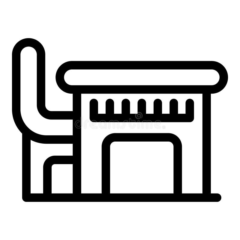 Child Learn Desk Icon Outline Vector. Play Nursery Stock Vector ...