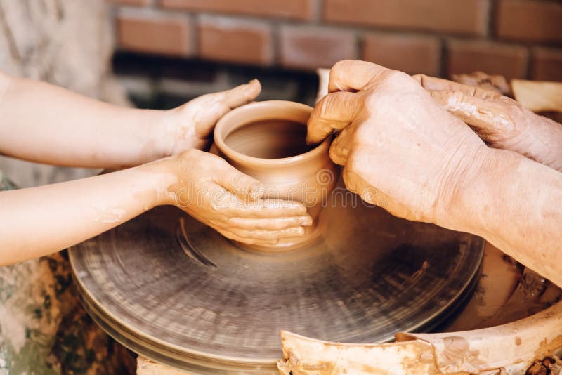 Child Learning Clay Modeling Stock Photo - Image of culture, decoration ...