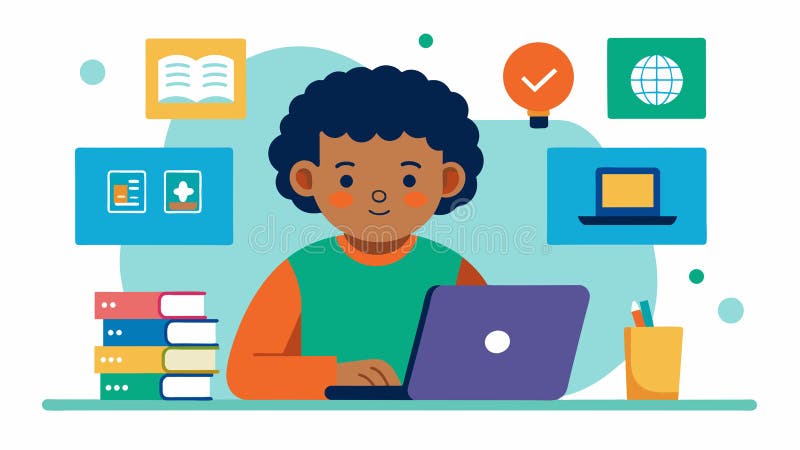 A Child with a Learning Disability is Using an App To Help with Their ...