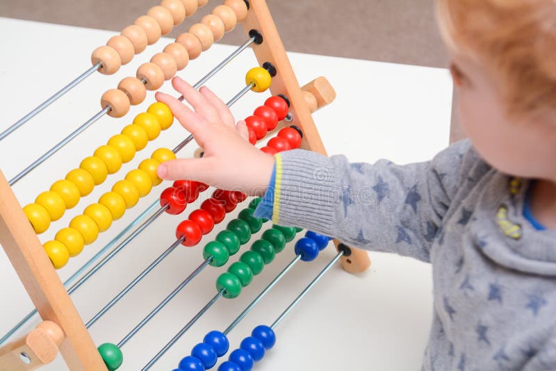 Abacus To Learn How To Count Numbers in Decimal or Base Ten Stock Image ...
