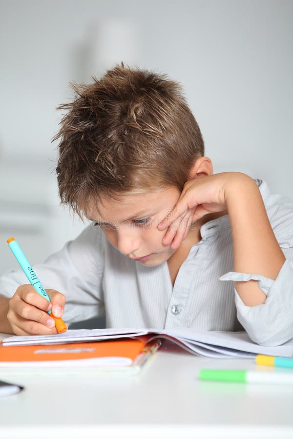 Child learning to write stock image. Image of child, education - 16281747