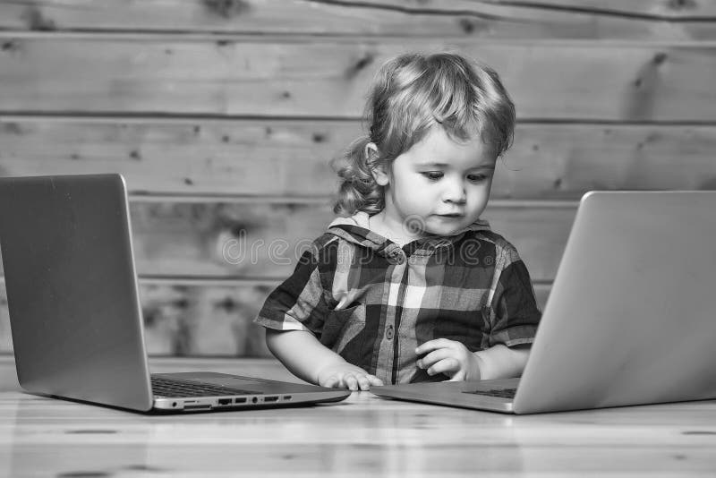 Computers - it S Child S Play Stock Image - Image of babies, network: 37095